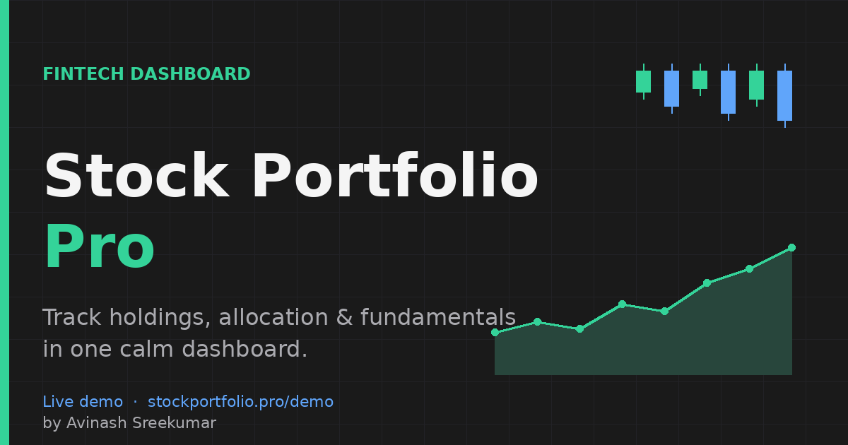 Stock Portfolio Tracker & Fundamentals Dashboard | stockportfolio.pro